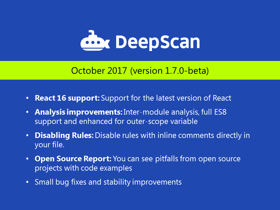 Updates | DeepScan