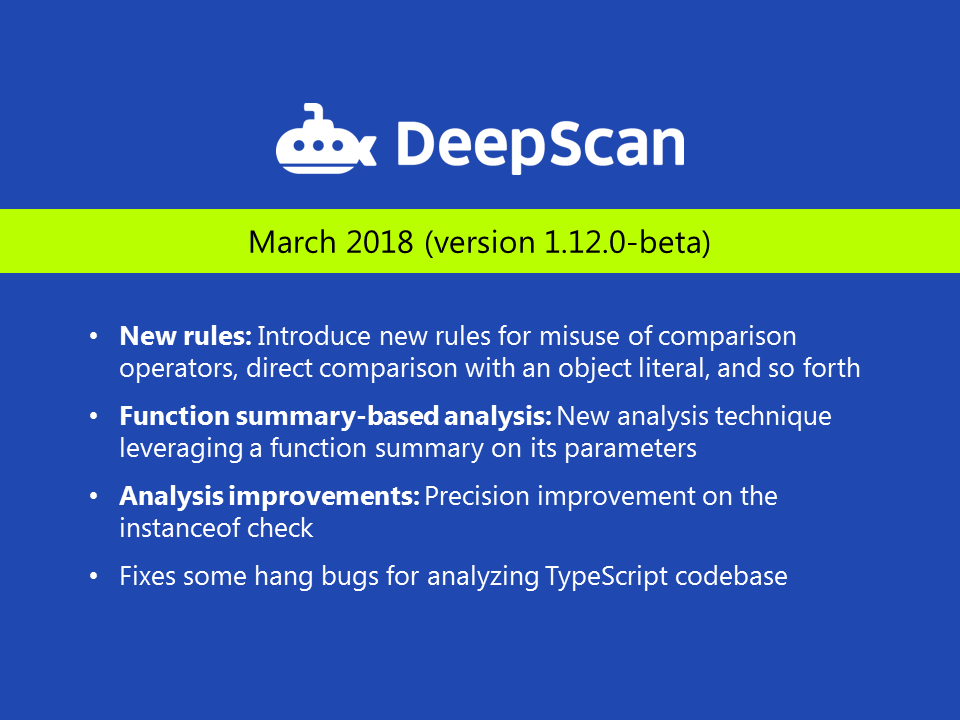Updates | DeepScan