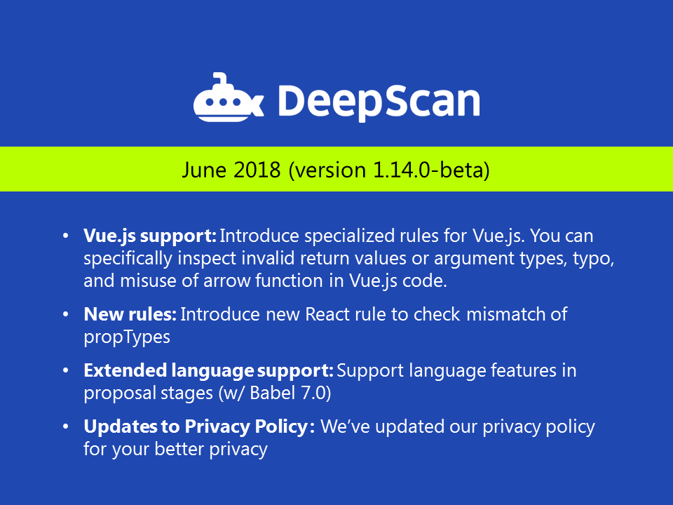 Updates | DeepScan