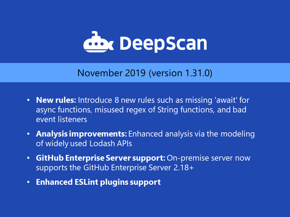 Updates | DeepScan