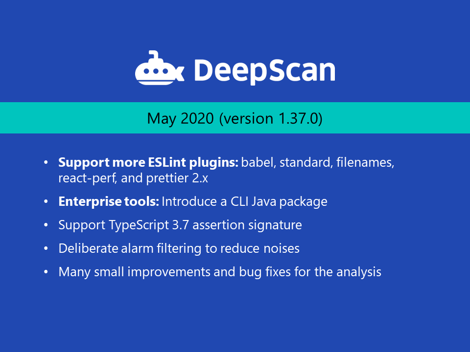 Updates | DeepScan