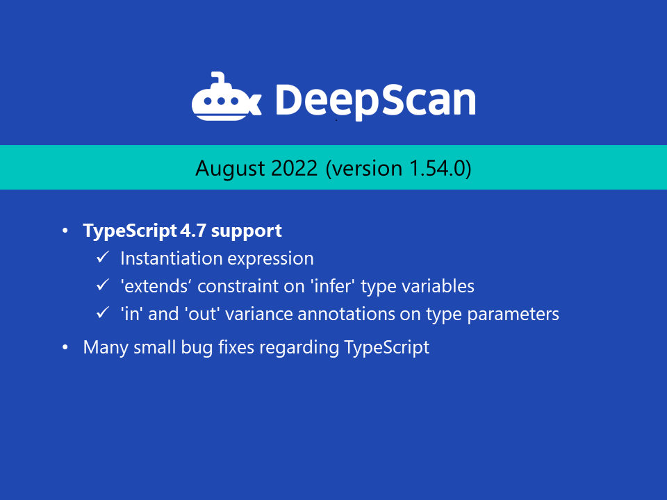 Updates | DeepScan